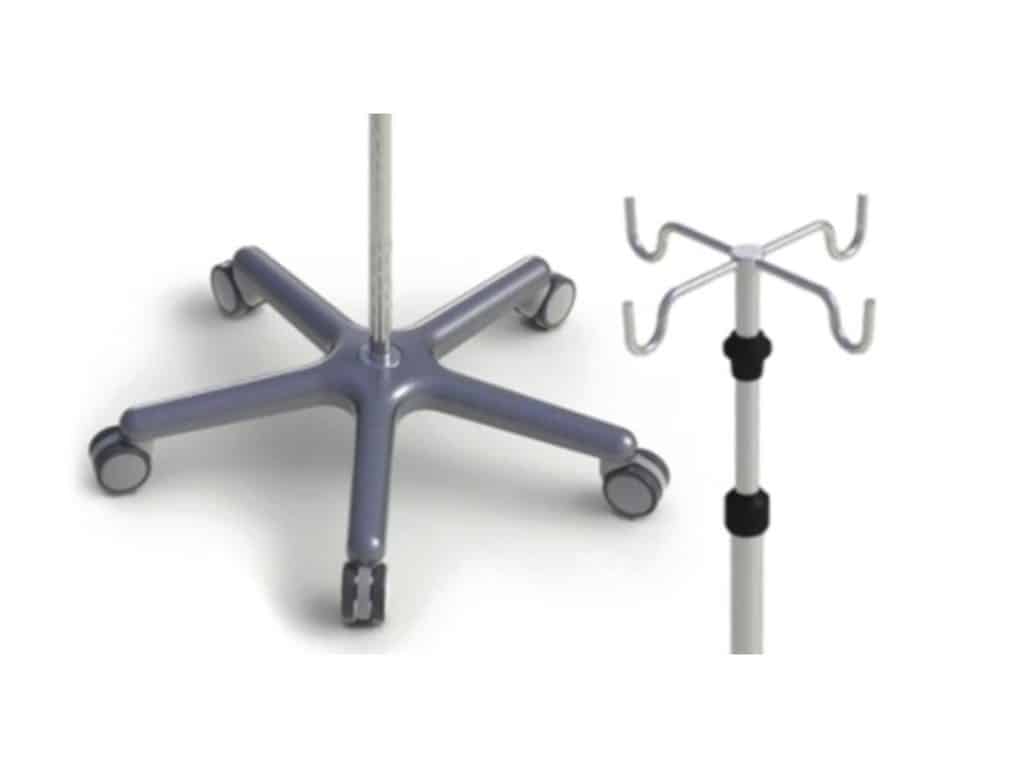 Mobile pendant motor stand for flexible shaft systems